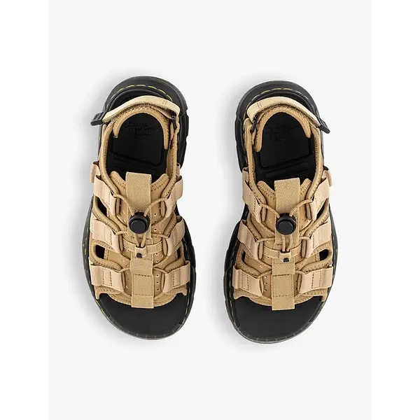 Dr. Martens Jericho Toggle-Lace Leather Sandals In Savannah Tan